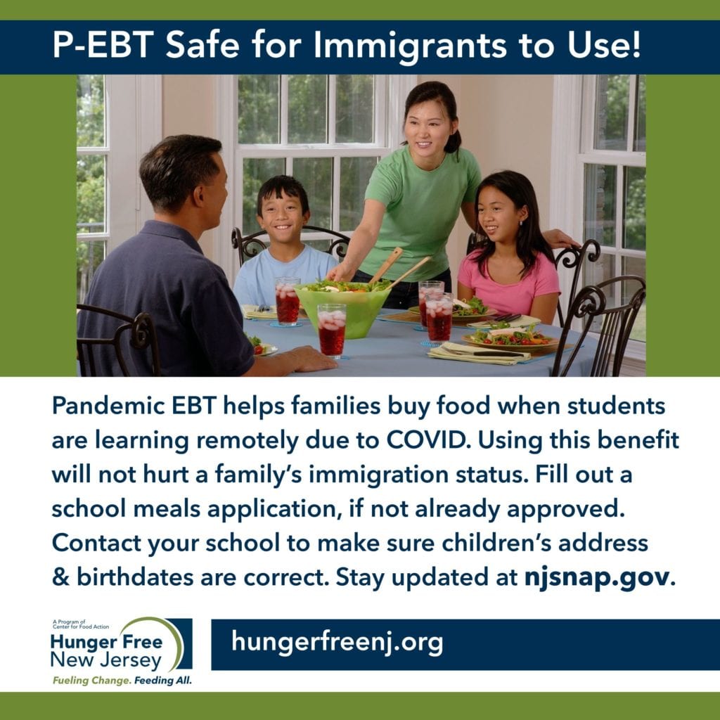 P-EBT Safe for Immigrants - Hunger Free NJ